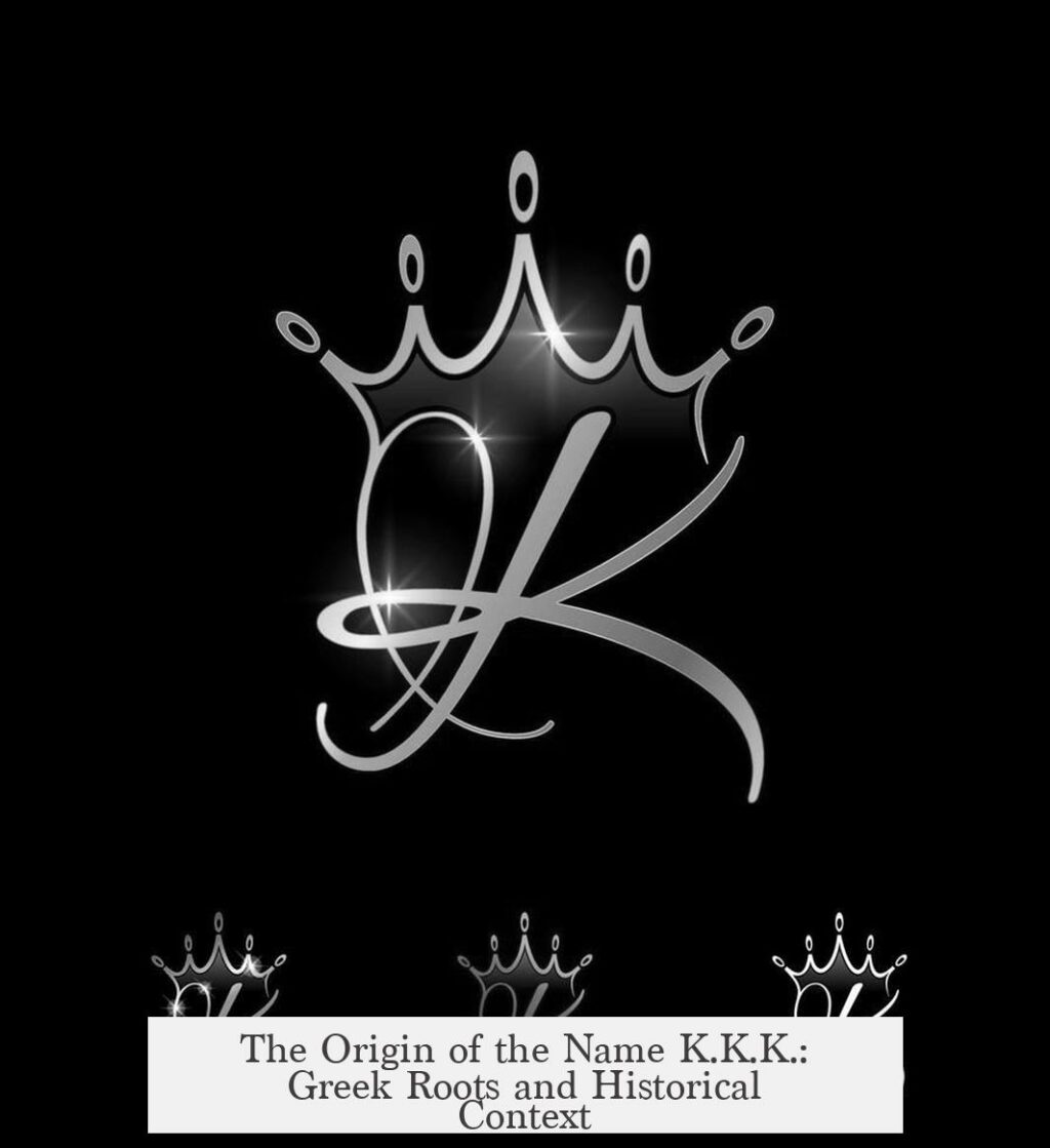 The Origin of the Name K.K.K.: Greek Roots and Historical Context ...